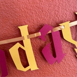 Party Supplies | Harry Potter Happy Birthday Sign Gryffindor Colors ...